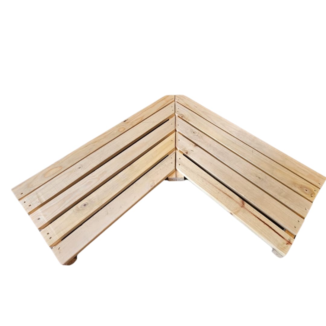 3 Bay Corner L Shape DIY Wooden Shelving Unit with 5 levels of Shelves ...