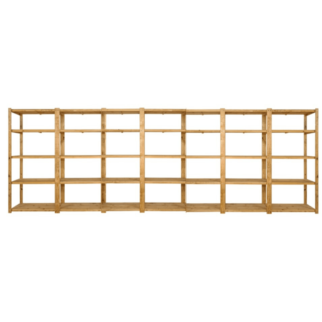 garage-guys-shelving-7-bay-diy-wooden-shelf-with-5-levels-of-shelves-2 ...
